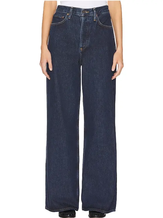 AGOLDE Dame High Rise Wide Leg Jeans - Pendulum