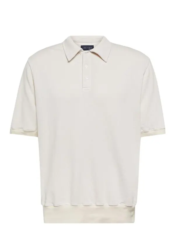 LES TIEN French Cotton Terry Polo Shirt - White
