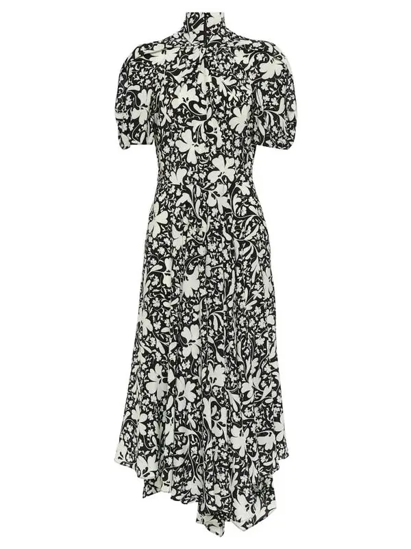 Stella McCartney Floral Silk Midi Dress - Multicoloured