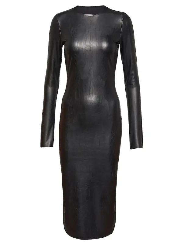 MAISON MARGIELA Jersey Midi Dress - Black
