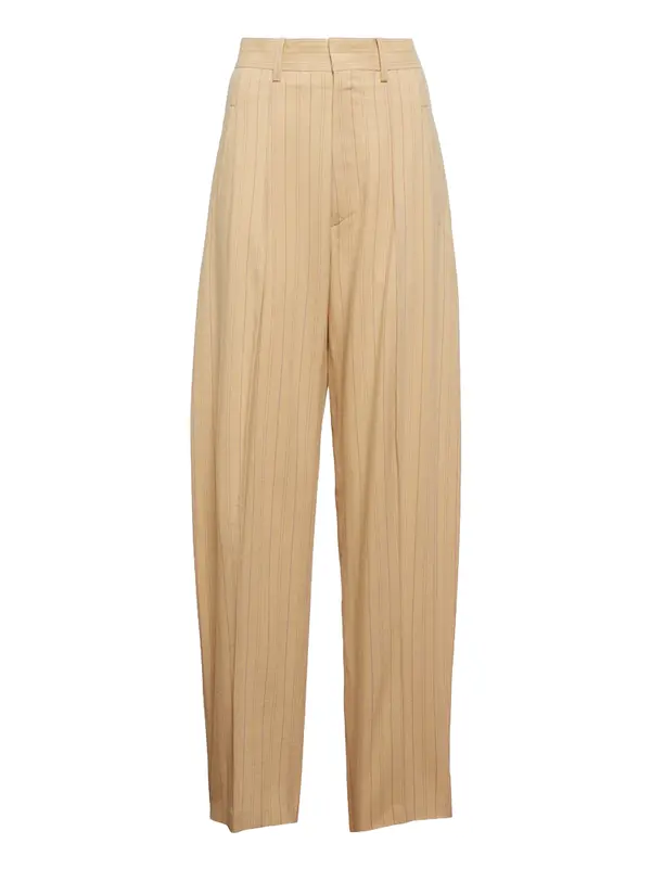 Isabel Marant Sopiavea Pinstriped Pants - Yellow