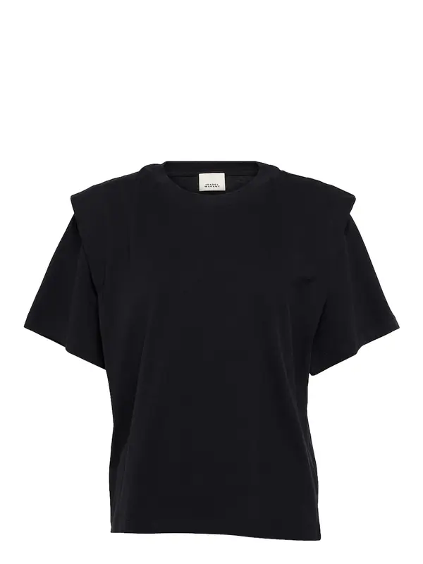 Isabel Marant Zelitos Cotton Top - Black