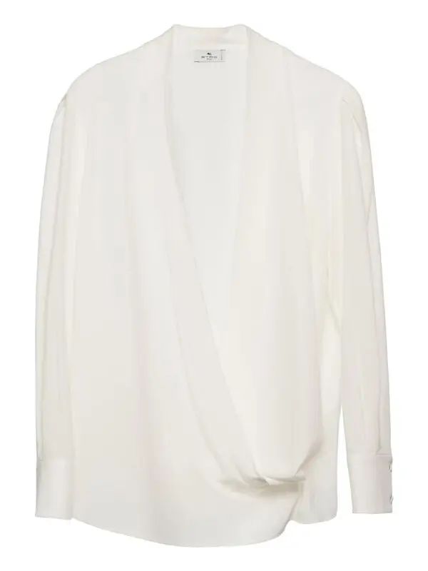 Etro Silk Crêpe De Chine Blouse - Beige