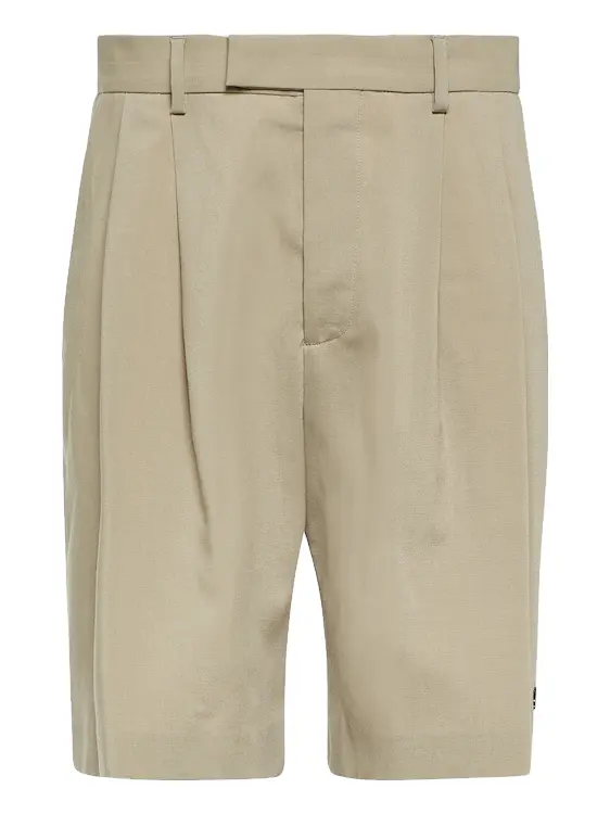 Amiri Wool-blend Bermuda Shorts - Beige