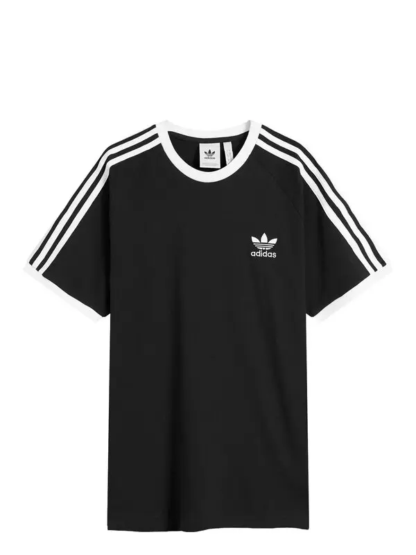Adidas 3 Stripe T-shirt - Black