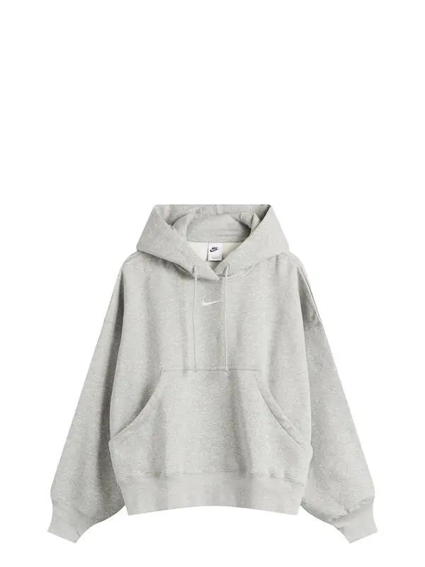 Nike Phoenix Fleece Oversized Hoodie - Dark Grey Heather/sail