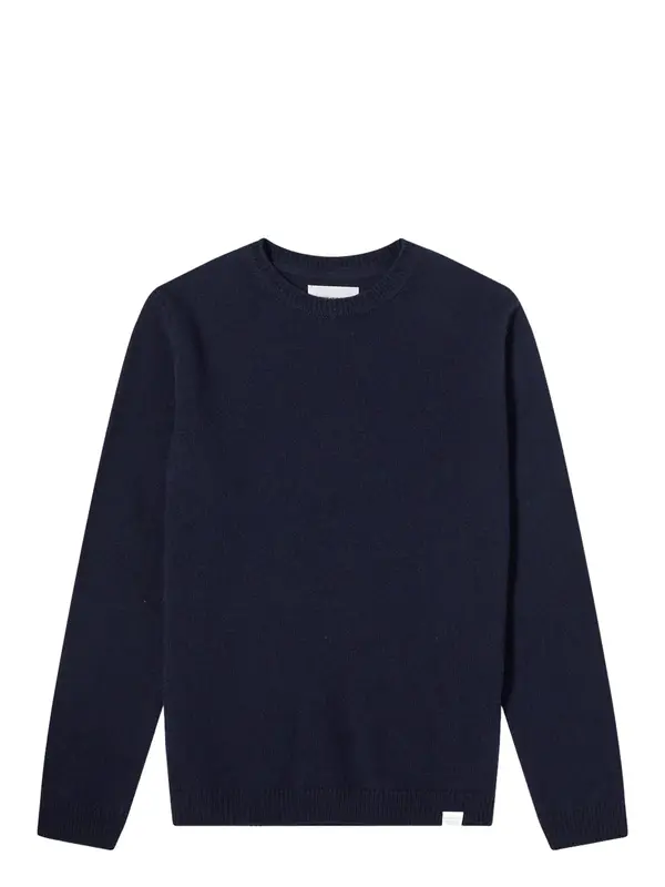 Norse Projects Sigfred Lambswool Crew Knit - Dark Navy