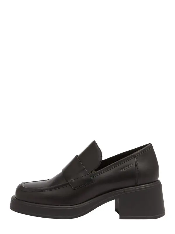 VAGABOND SHOEMAKERS Dorah Heeled Loafer - Black