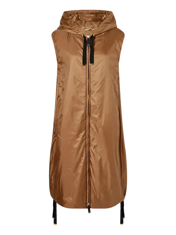 Max Mara Greengi Long Gilet Jacket - Caramel