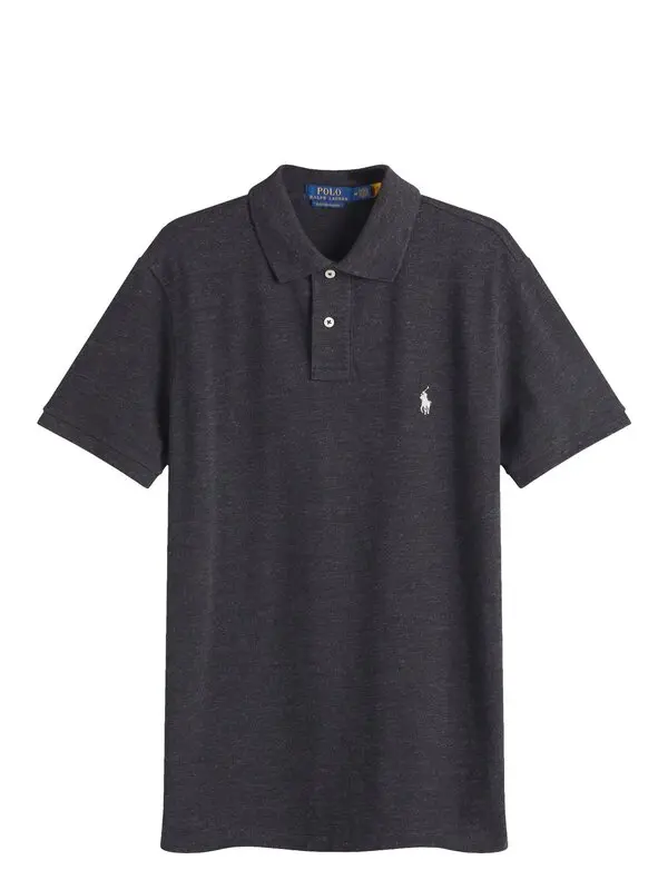 Polo Ralph Lauren Slim Fit Polo - Heather Black Marl