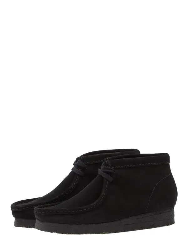 Clarks Wallabee Boot - Black Suede