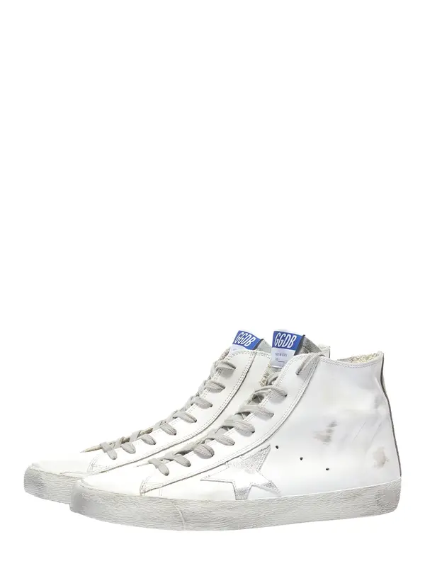 Golden Goose Francy Leather Sneakers - White/silver/milk