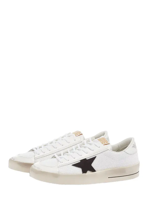 GOLDEN GOOSE Stardan Leather Sneakers - White/black