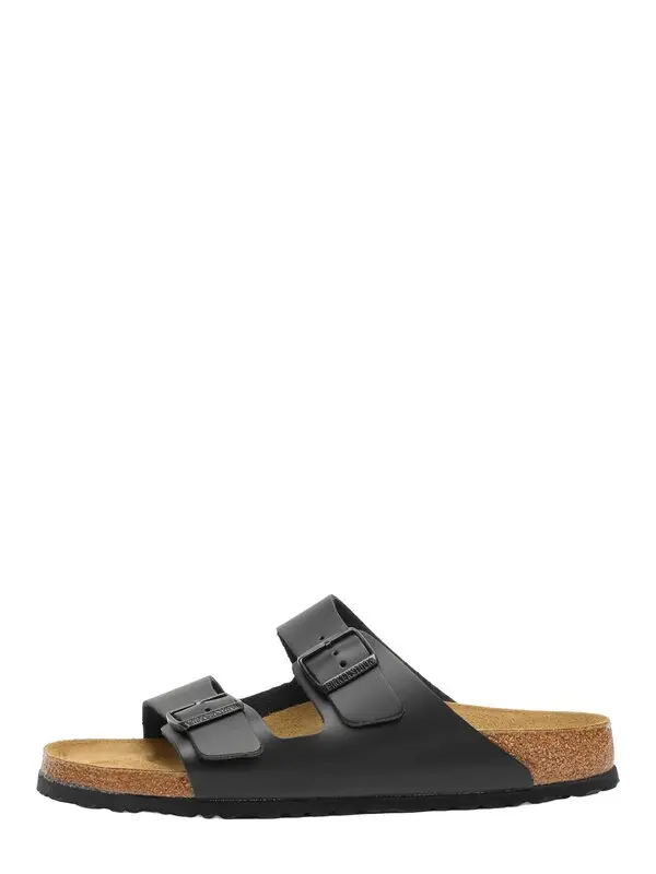 BIRKENSTOCK Arizona Sandals - Black Smooth Leather