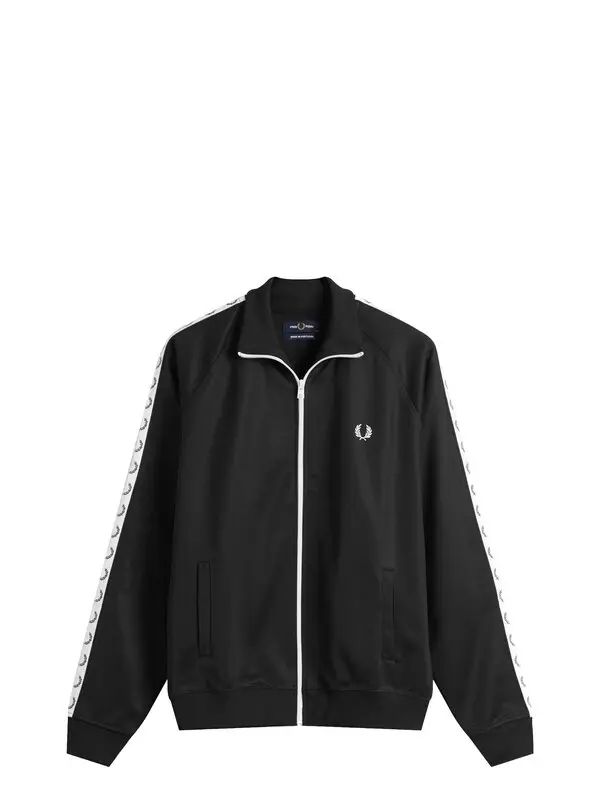 Fred Perry Taped Track Jacket - Black