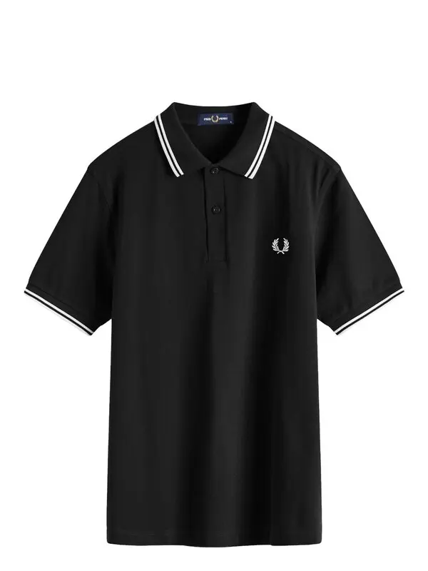 Fred Perry Twin Tipped Polo - Black/white