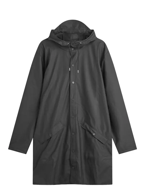 Rains Long Jacket - Black