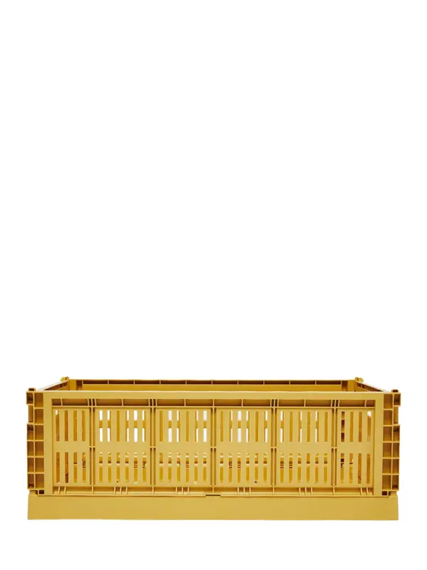 HAY Large Recycled Colour Crate - Golden Yellow