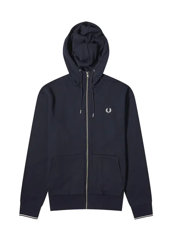 Fred Perry Zip Hoodie - Navy