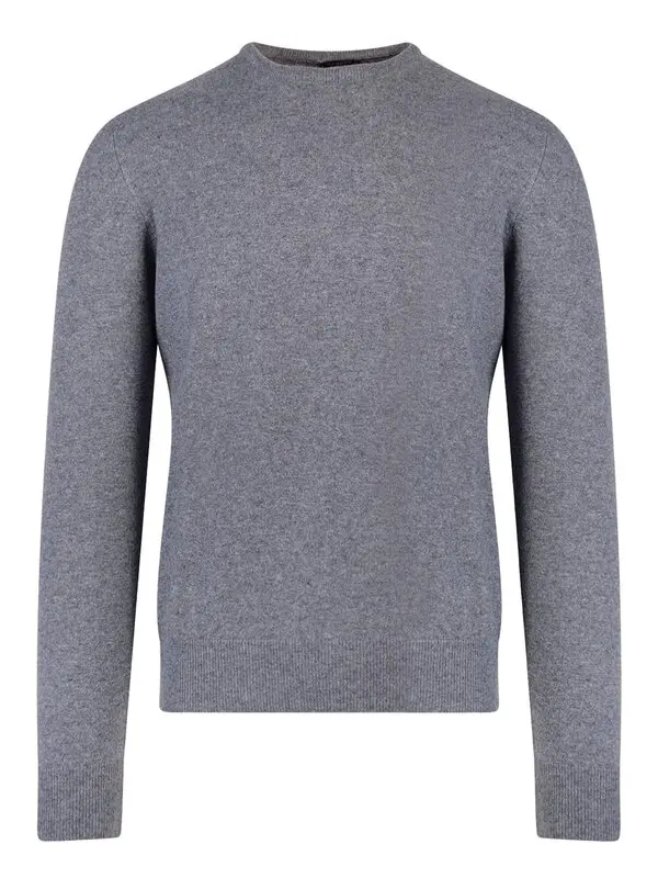 NUGNES 1920 Cashmere Crew-neck Sweater - Grey