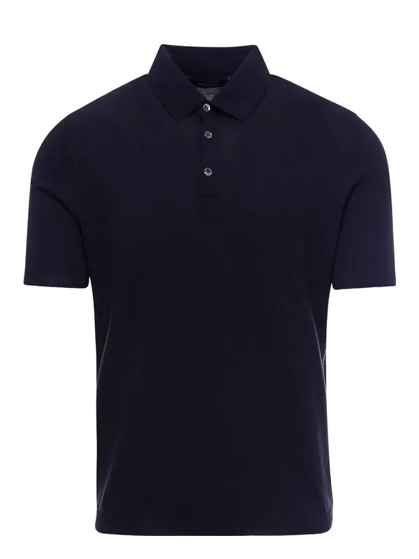 NUGNES 1920 Regular Fit Cotton Polo Shirt - Blue