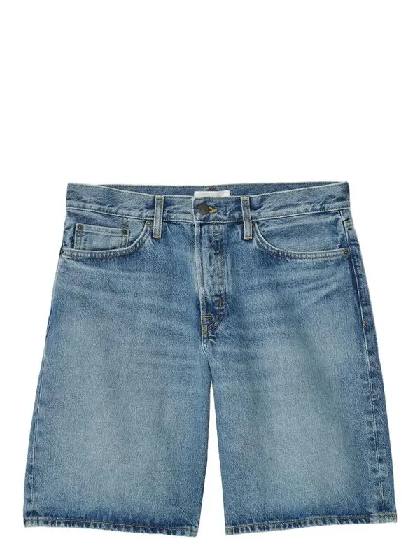 Cos Relaxed Denim Shorts - Blue