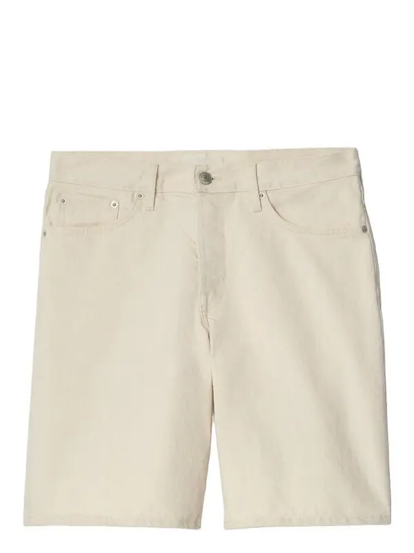Cos Relaxed Denim Shorts - White