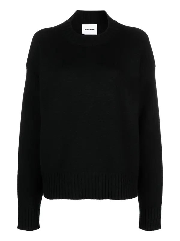 JIL SANDER Cashmere-blend Sweater - Black