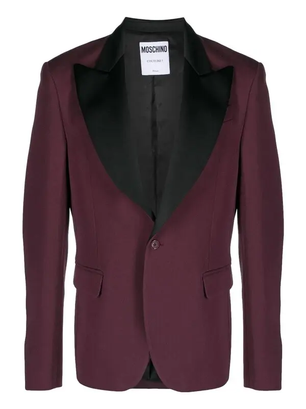 Moschino Single-breasted Blazer - Purple