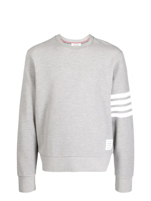 Thom Browne 4-bar Stripe Sweatshirt - Grey