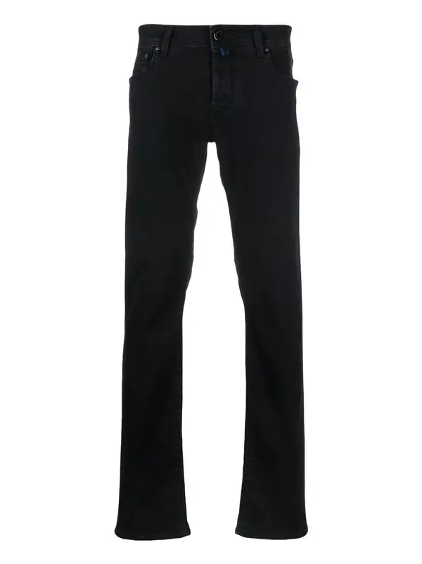 Jacob Cohen Mid-rise Slim-fit Jeans - Black