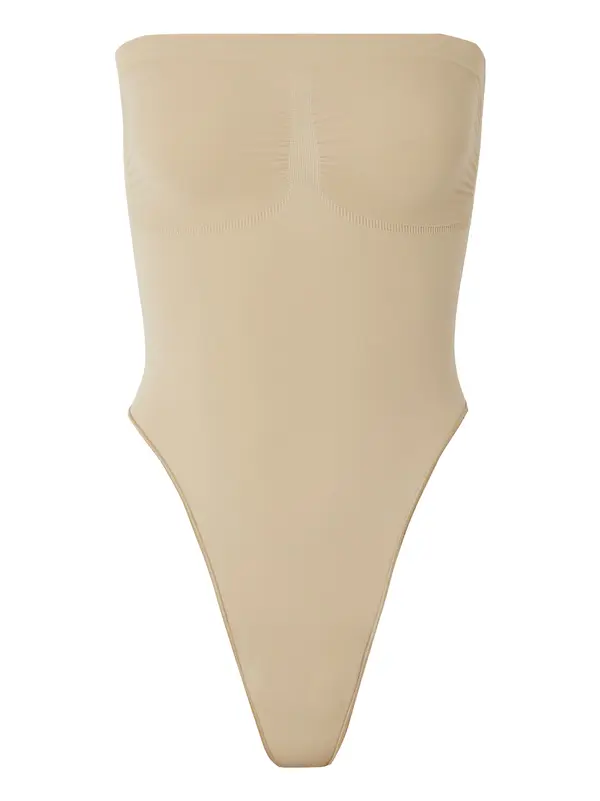 SKIMS Seamless Sculpt Sculpting Thong Bodysuit - Neutrals