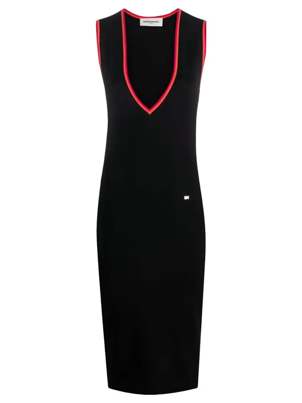 Sonia Rykiel Paris Knitted Dress - Black