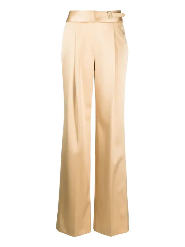 Ermanno Scervino Pleated High-waisted Trousers - Neutrals