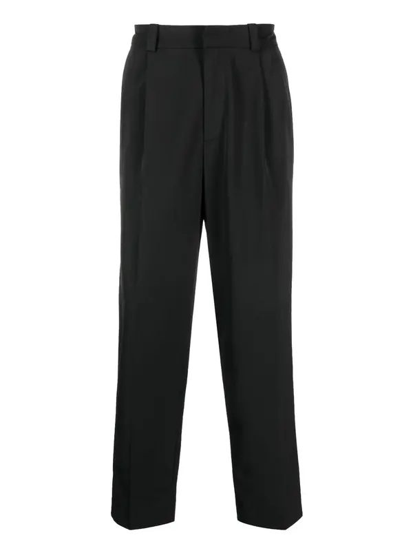 Acne Studios Mid-rise Tailored Trousers - Black