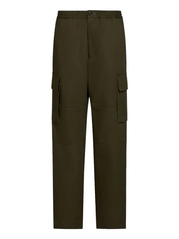 Marni Gabardine Cargo Trousers - Brown