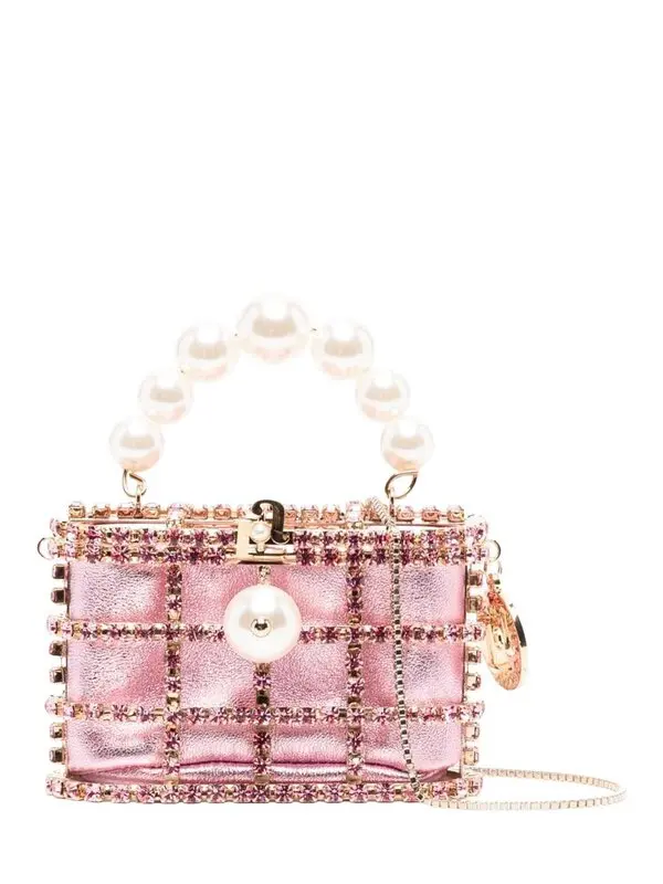 Rosantica Holli Pocket Crystal-embellished Mini Bag - Pink