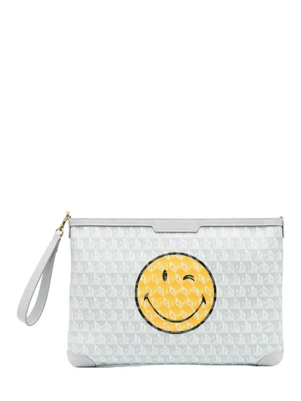 ANYA HINDMARCH I Am A Plastic Bag Wink Clutch - Neutrals