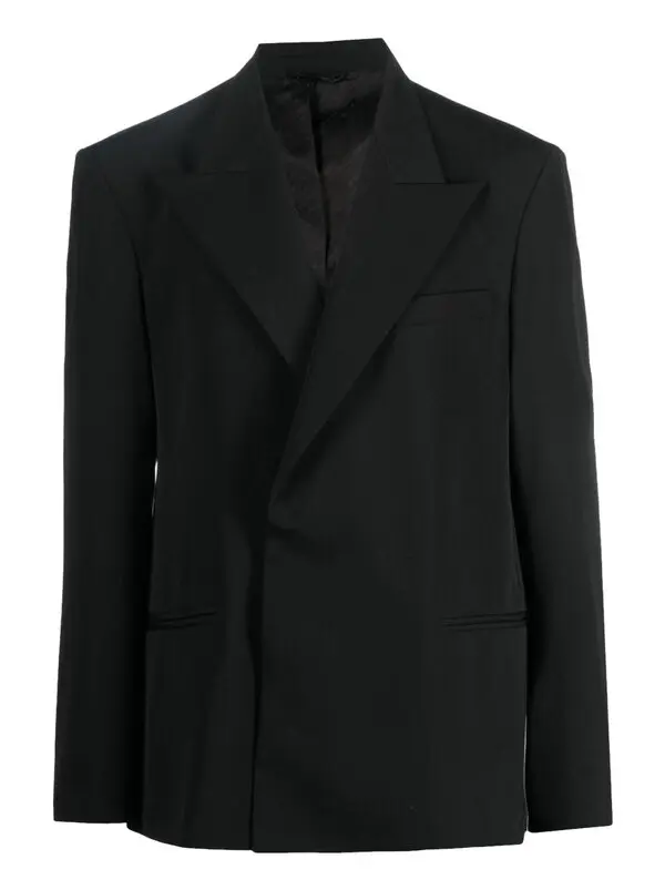 Acne Studios Peak-lapel Double-breasted Blazer - Black
