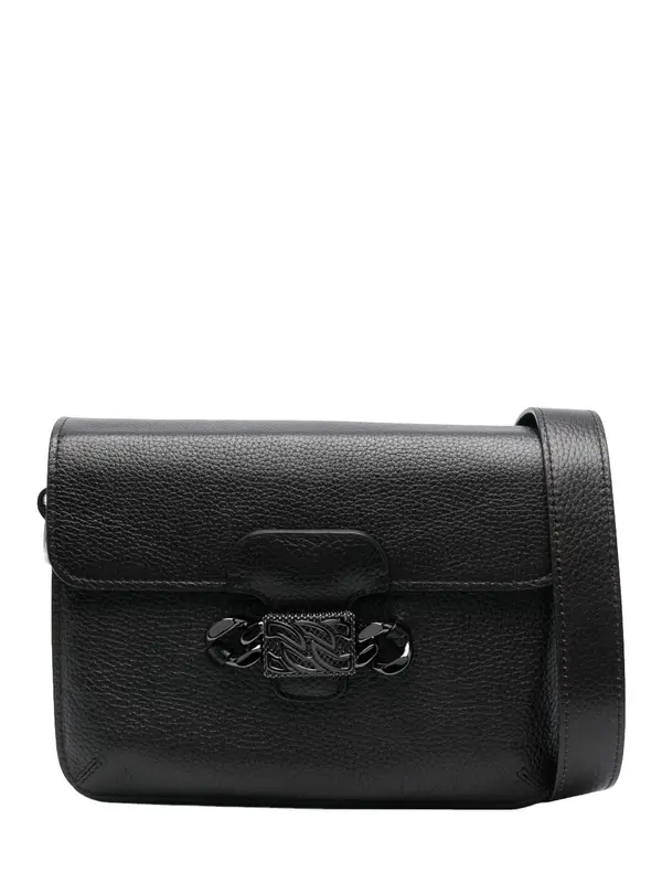 Casadei Mia Leather Crossbody Bag - Black