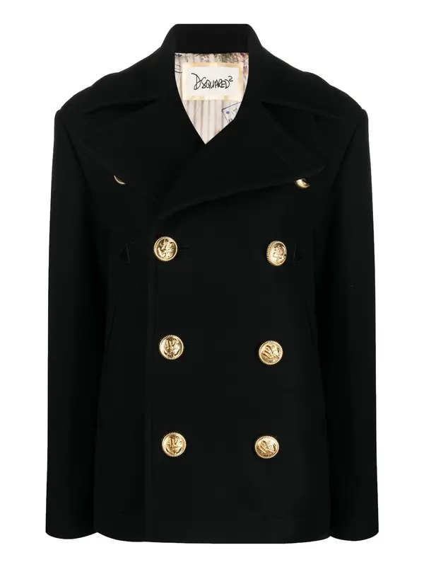 Dsquared2 Double-breasted Jacket - Black