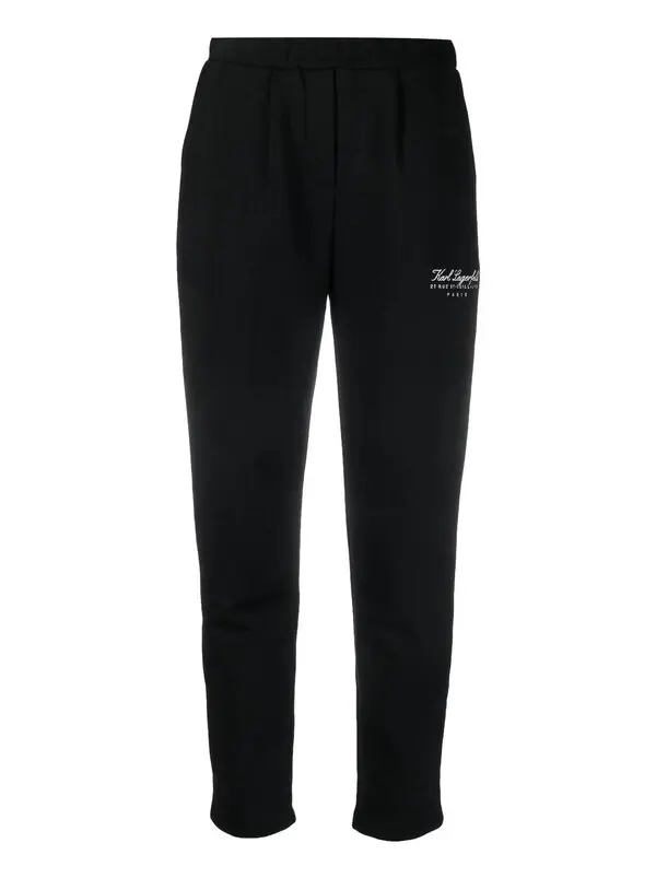 Karl Lagerfeld Logo-print Track Pants - Black