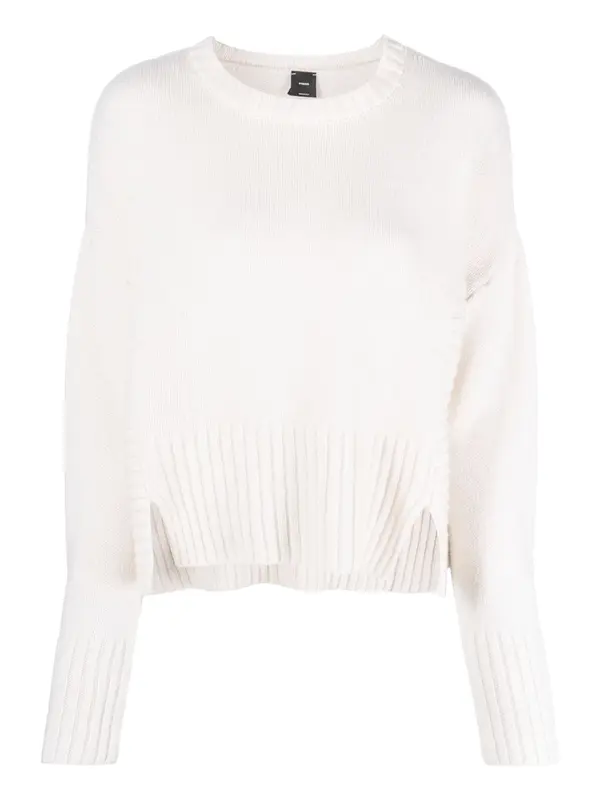 Pinko Wool-cashmere Blend Sweater - White