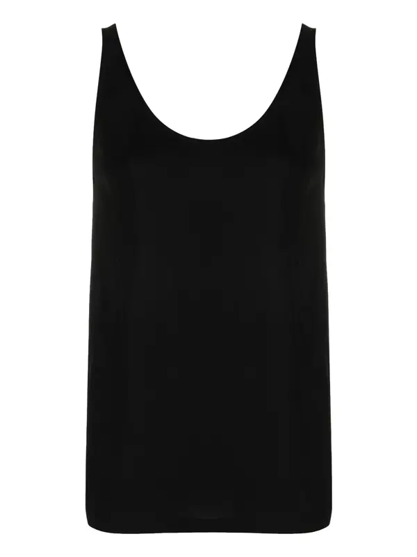 Fabiana Filippi Scoop-neck Tank Top - Black