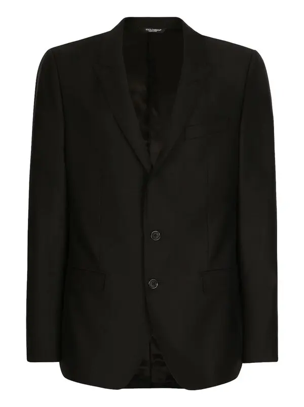 Dolce & Gabbana Wool-silk Single-breasted Suit - Black