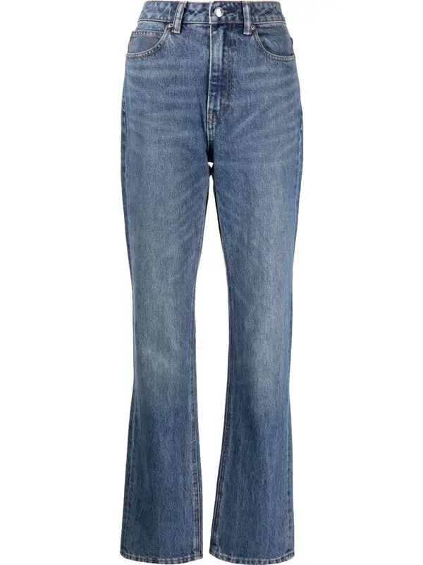 Alexander Wang Fly High-rise Flare Jeans - Blue