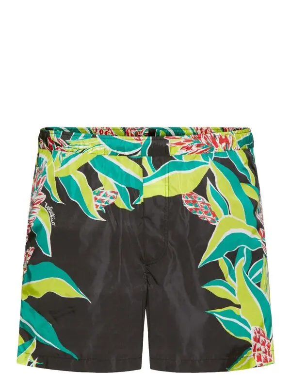 Valentino Garavani Volcano Print Swim Shorts - Black
