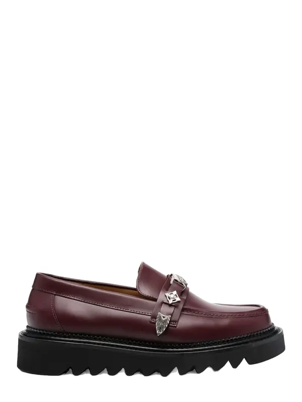 TOGA VIRILIS Chunky Leather Loafers - Red
