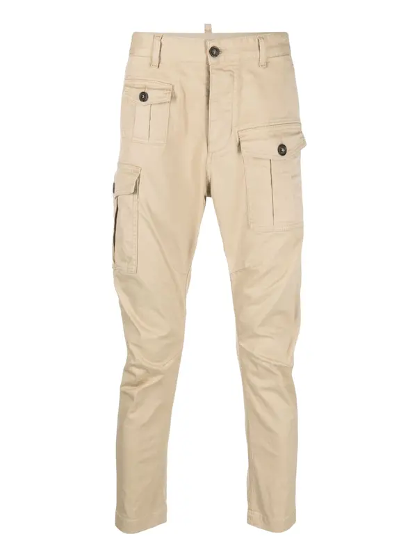 Dsquared2 Tapered Cargo Trousers - Neutrals