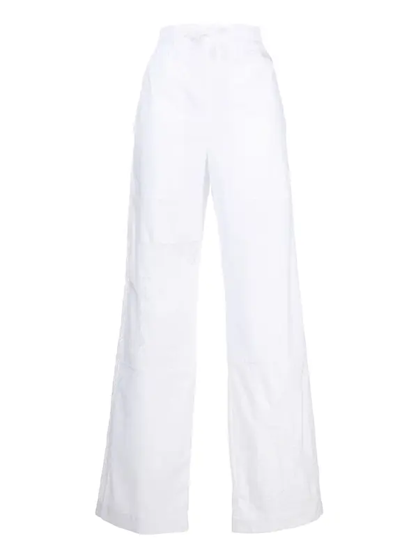 MARINE SERRE Household Linen Trousers - White
